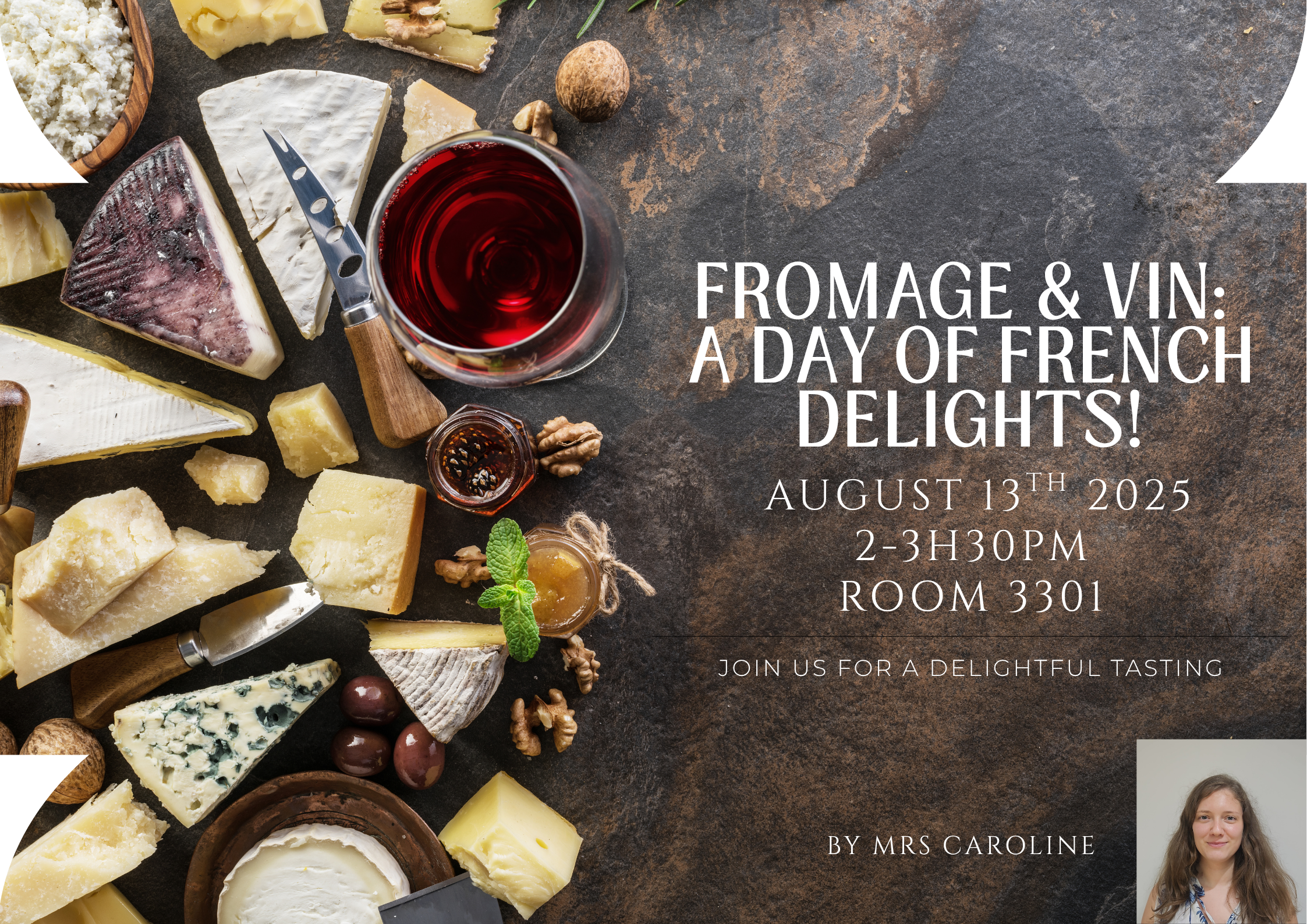 [New!] Fromage & Vin: A day of French Delights! | Center for Language ...